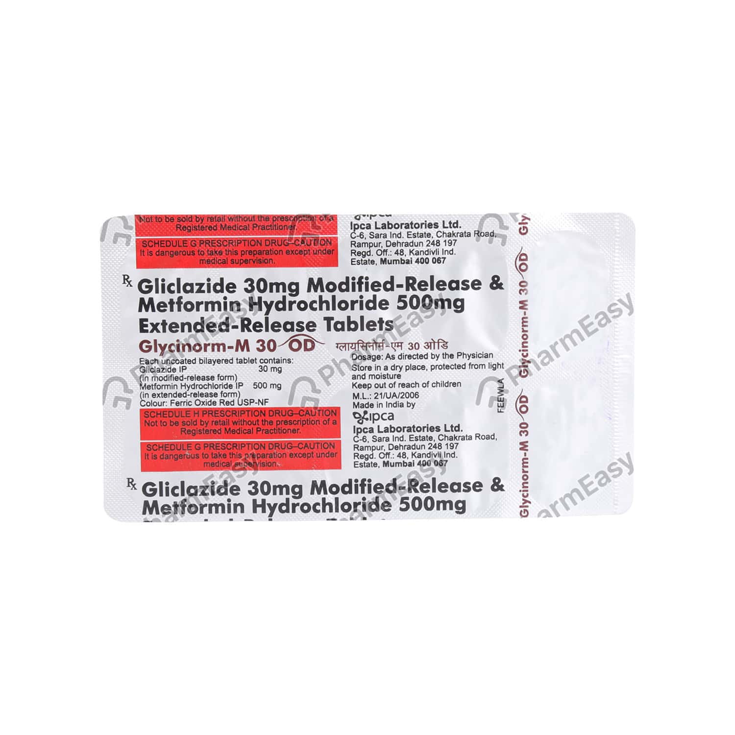 Buy Glycinorm M Od 30mg Tab Online at Flat 18% OFF* | PharmEasy