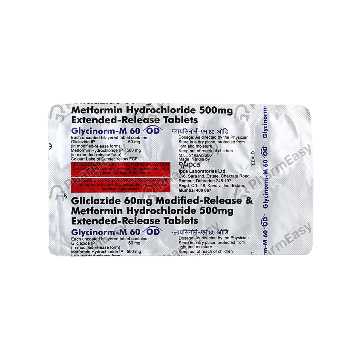Buy Glycinorm M Od 60mg Tab Online at Flat 18% OFF* | PharmEasy