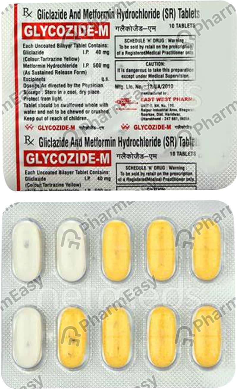 Glycozide M Strip Of 10 Tablets: Uses, Side Effects, Price & Dosage ...