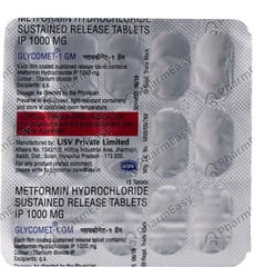 Glycomet-1 GM Tablet: Uses, Side-effects, Price, Dosage & More Info ...