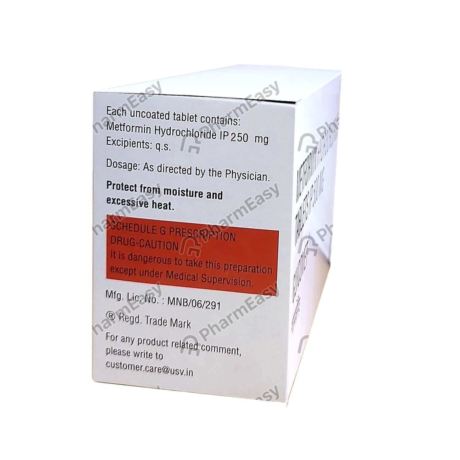 Glycomet 250 MG Tablet (10) - Uses, Side Effects, Dosage, Composition ...