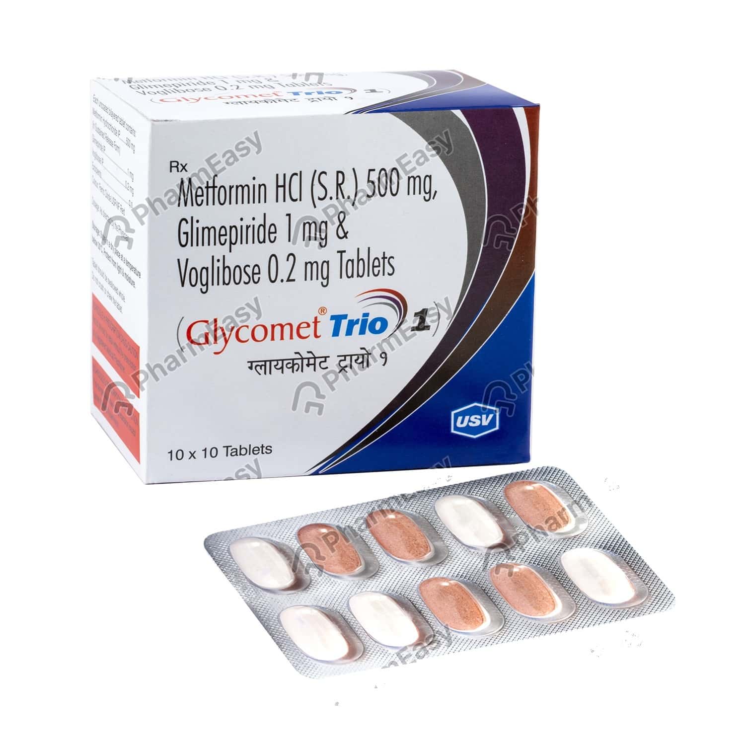 Buy Glycomet Trio 1mg Tablet Online at Flat 18% OFF* | PharmEasy