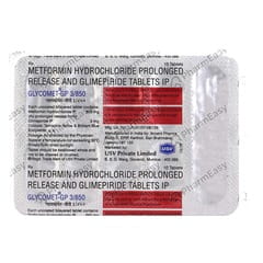Glycomet Gp 3 850mg Tab 10'S - Uses, Side Effects, Dosage, Composition ...