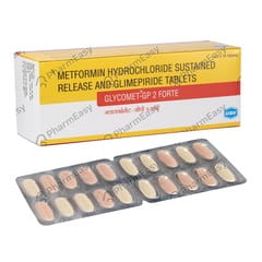Glycomet Gp2 Forte Tab 10'S - Uses, Side Effects, Dosage, Composition & Price | PharmEasy