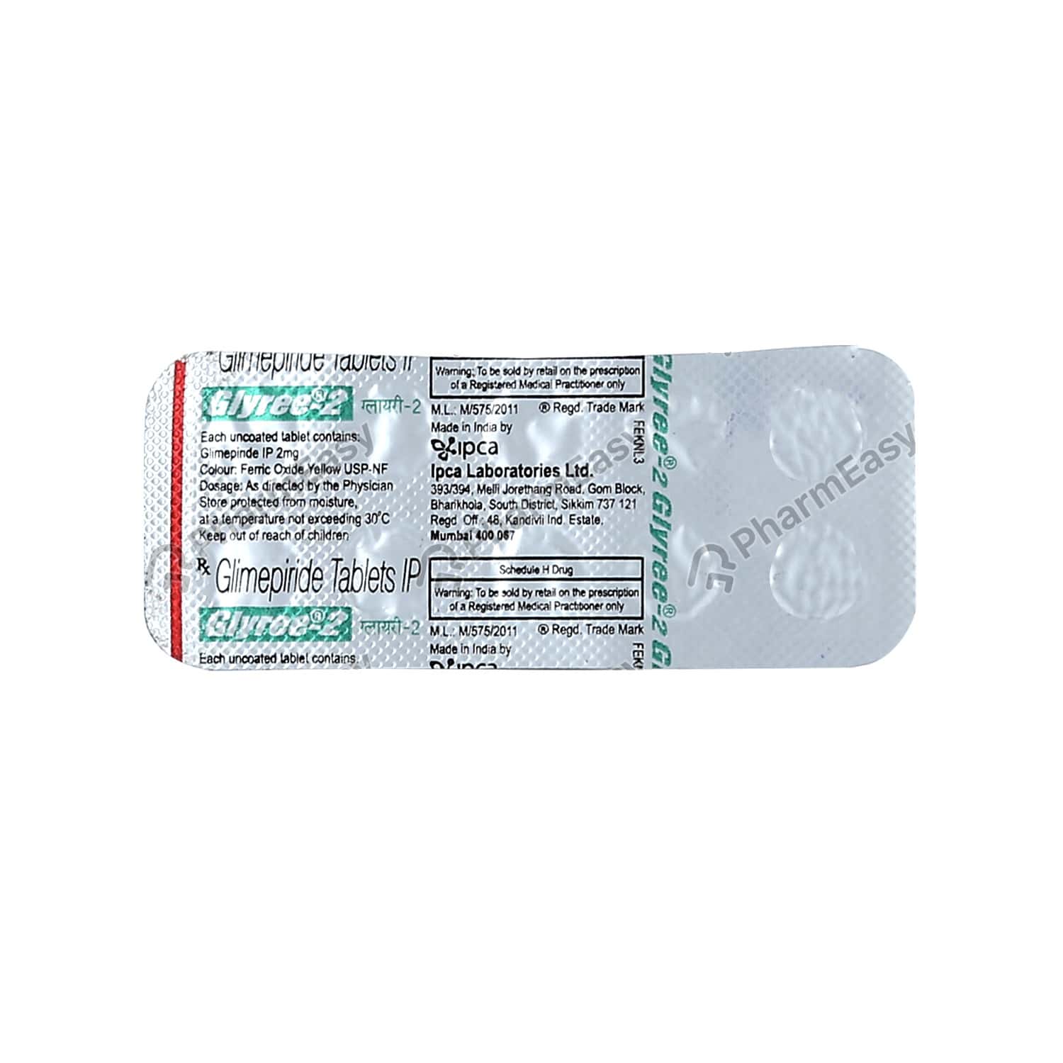 Glyree 2 MG Tablet (10) - Uses, Side Effects, Dosage, Composition ...