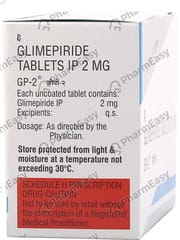 Gp 2 MG Tablet (10): Uses, Side Effects, Price & Dosage | PharmEasy