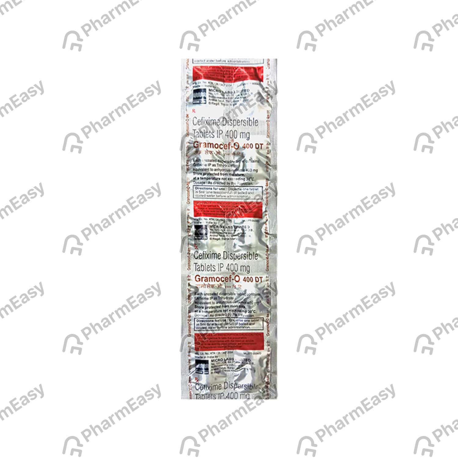 Gramocef O Dt 400 MG Tablet (10): Uses, Side Effects, Price & Dosage ...