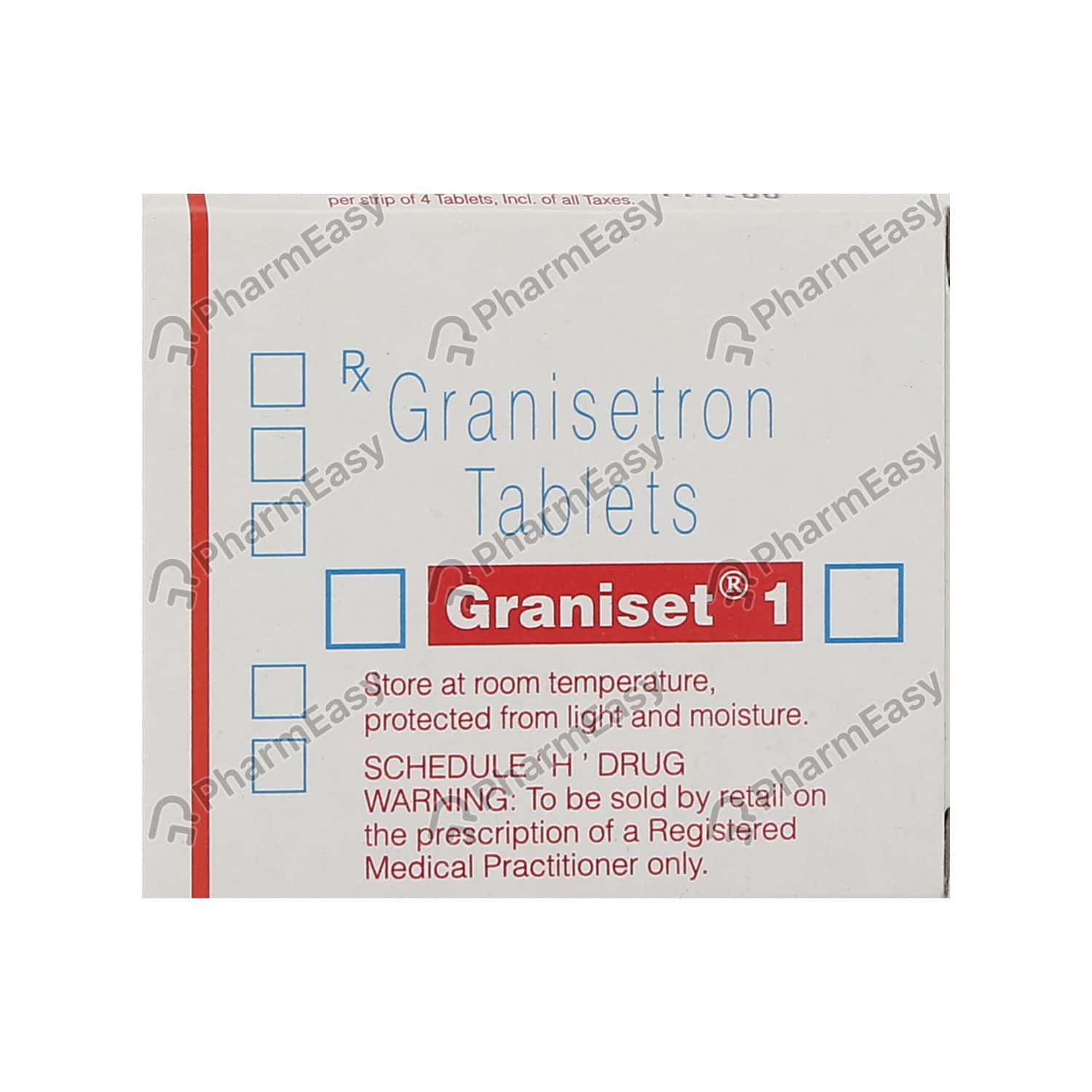 Buy Graniset 1 MG Tablet (4) Online at Flat 18% OFF* | PharmEasy