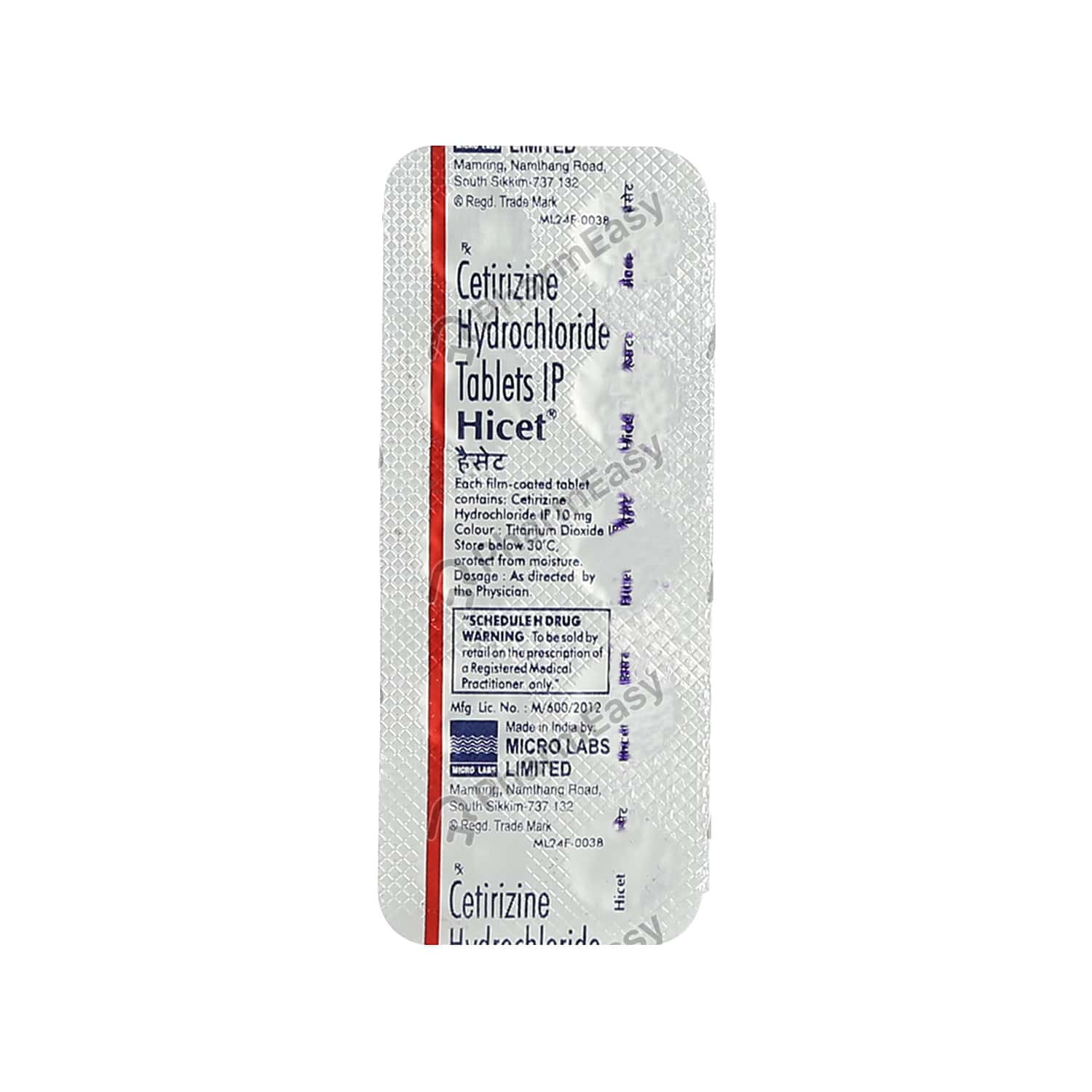 Hicet 10 MG Tablet (10) - Uses, Side Effects, Dosage, Composition ...