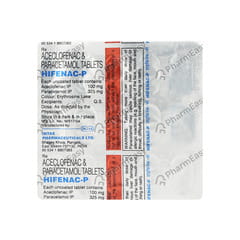 Hifenac P Tablet (15) - Uses, Side Effects, Dosage, Composition & Price ...