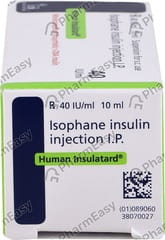 Human Insulatard 40 IU/ML Suspension For Injection (10): Uses, Side Effects, Price & Dosage ...