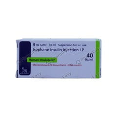 Human Insulatard 40 IU/ML Suspension For Injection (10) - Uses, Side Effects, Dosage ...