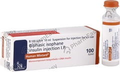 Human Mixtard 100 IU/ML Suspension For Injection (10): Uses, Side ...