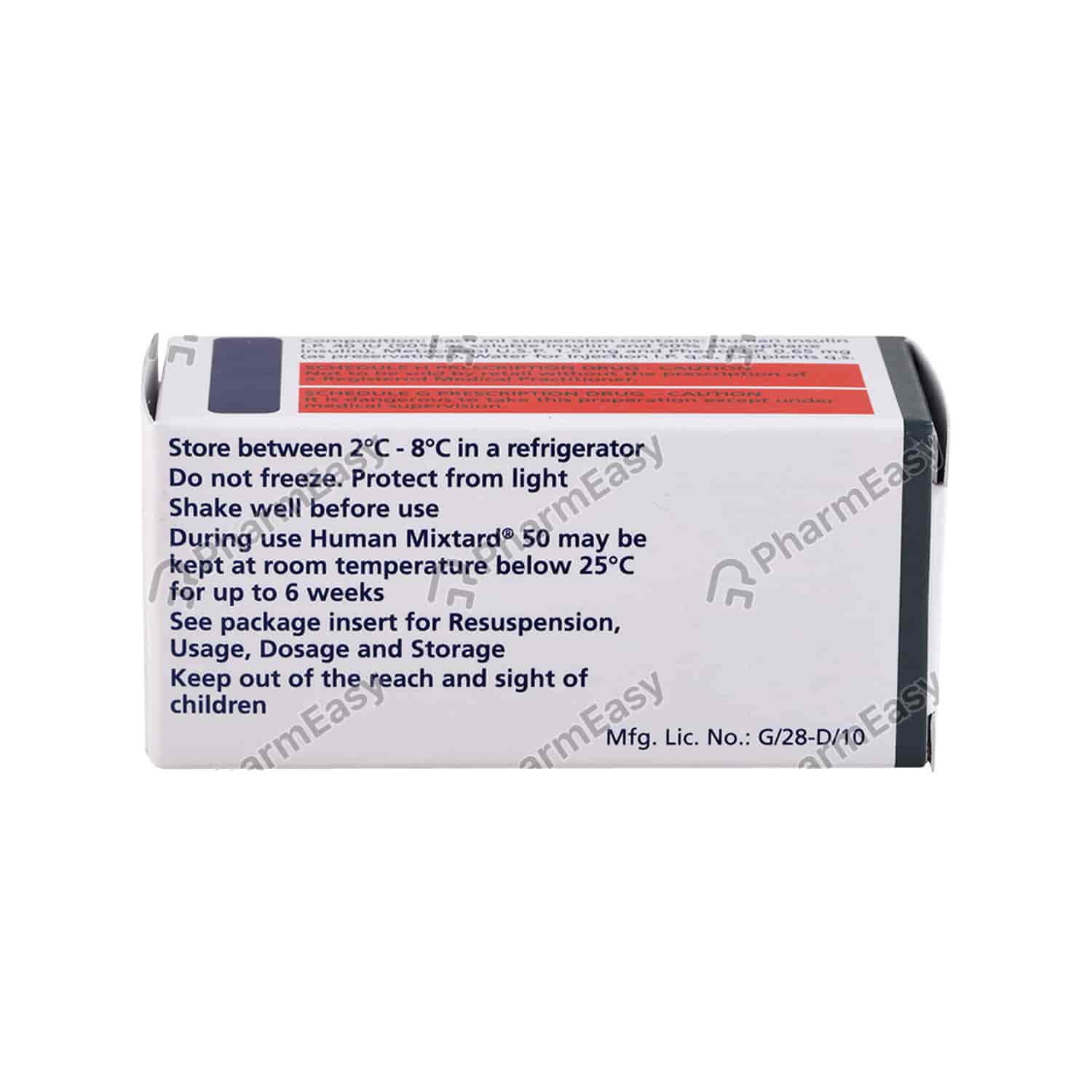 Human Mixtard 50/50 40iu Injection 10ml - Uses, Side Effects, Dosage ...