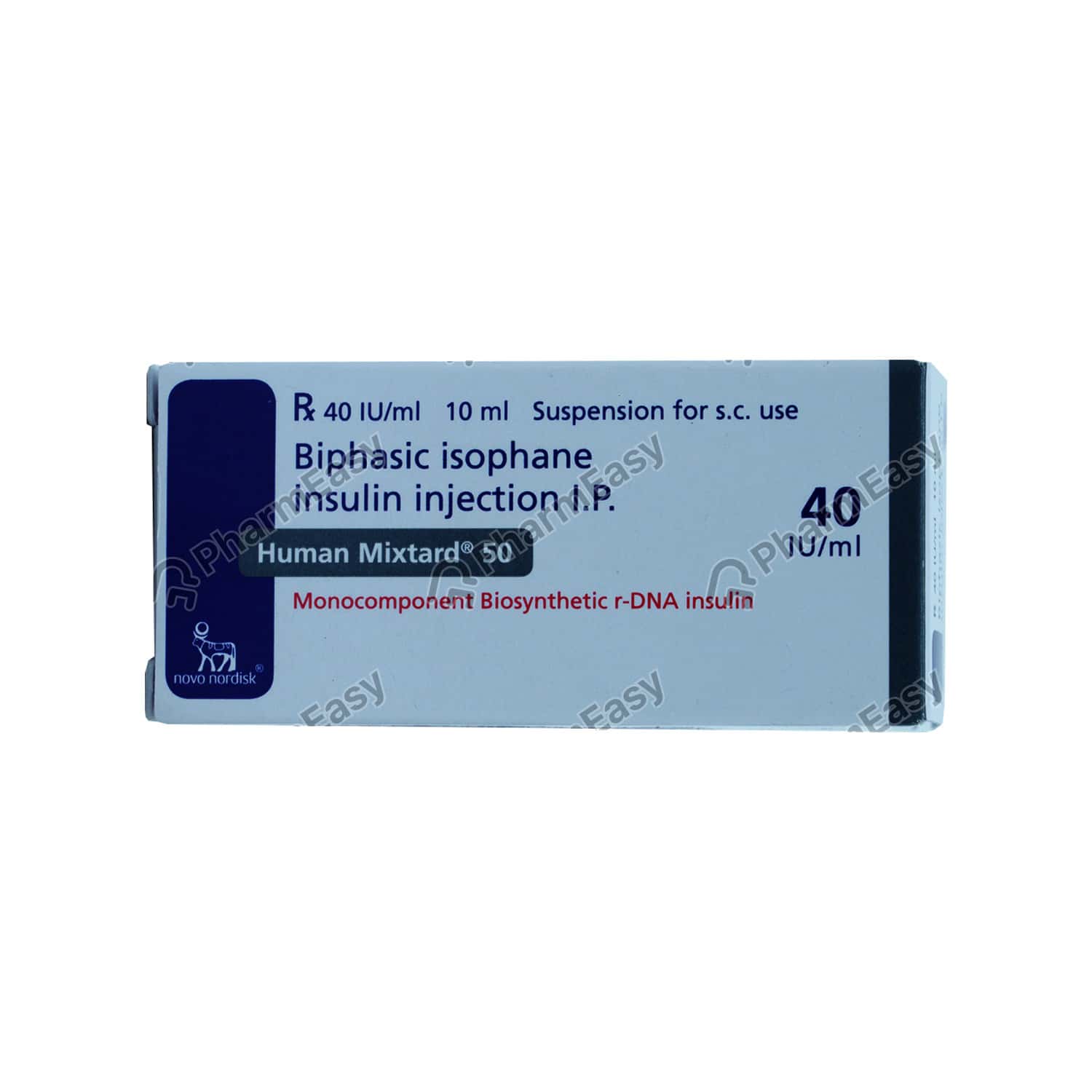 Human Mixtard 50/50 40iu Injection 10ml - Uses, Side Effects, Dosage ...