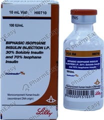 Huminsulin 100 IU/ML Injection (10): Uses, Side Effects, Price & Dosage ...