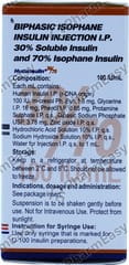 Huminsulin 100 IU/ML Injection (10): Uses, Side Effects, Price & Dosage ...