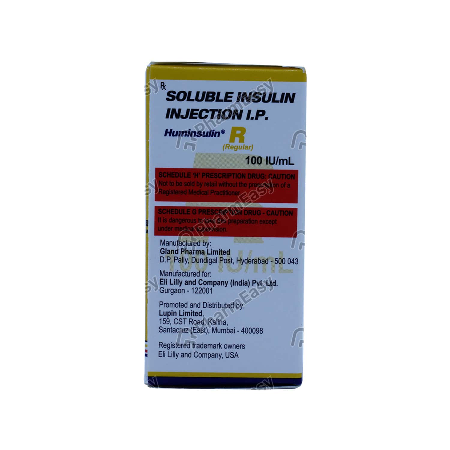 Huminsulin R 100iu Injection 10ml - Uses, Side Effects, Dosage ...