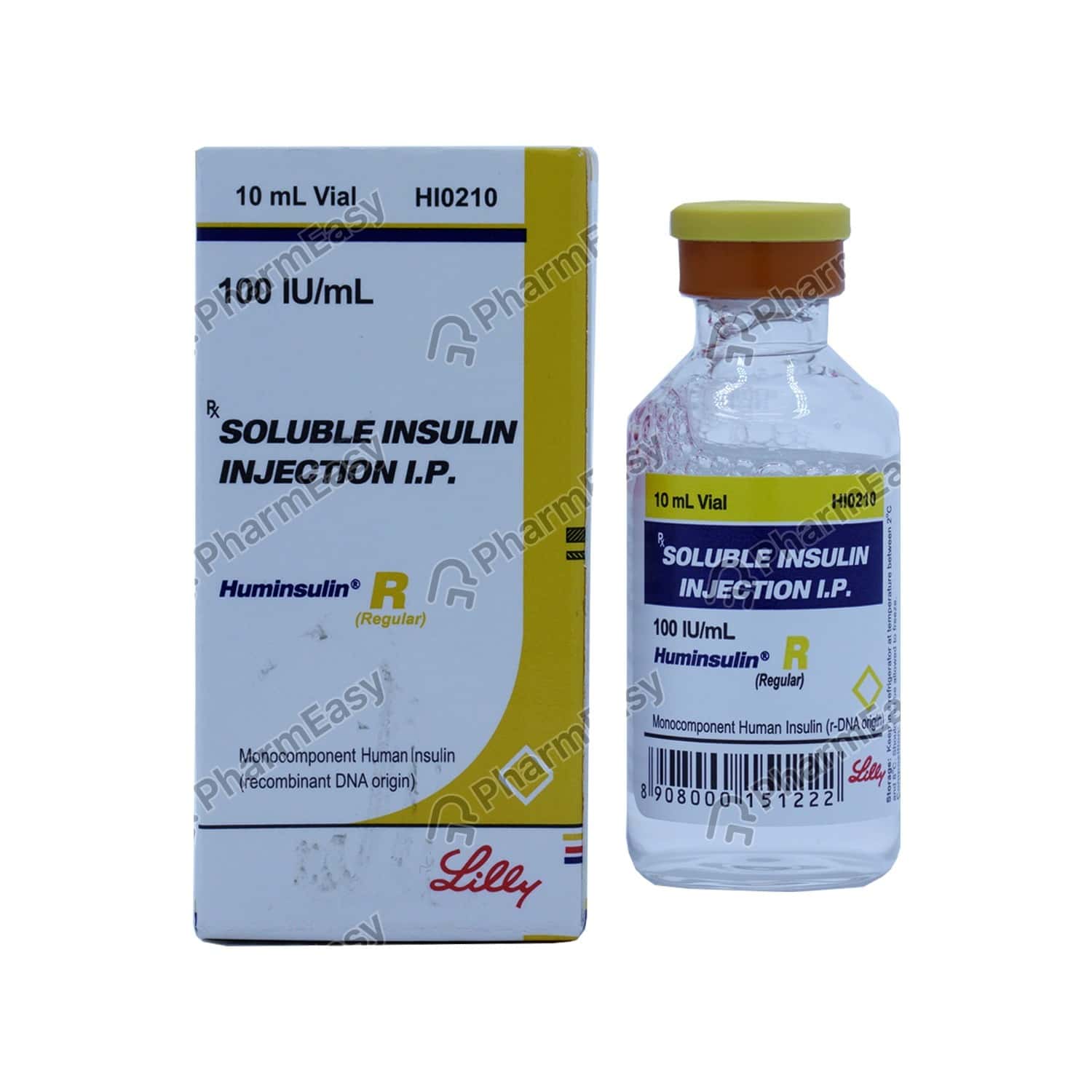 Huminsulin R 100 IU/ML Solution For Injection (10) - Uses, Side Effects ...