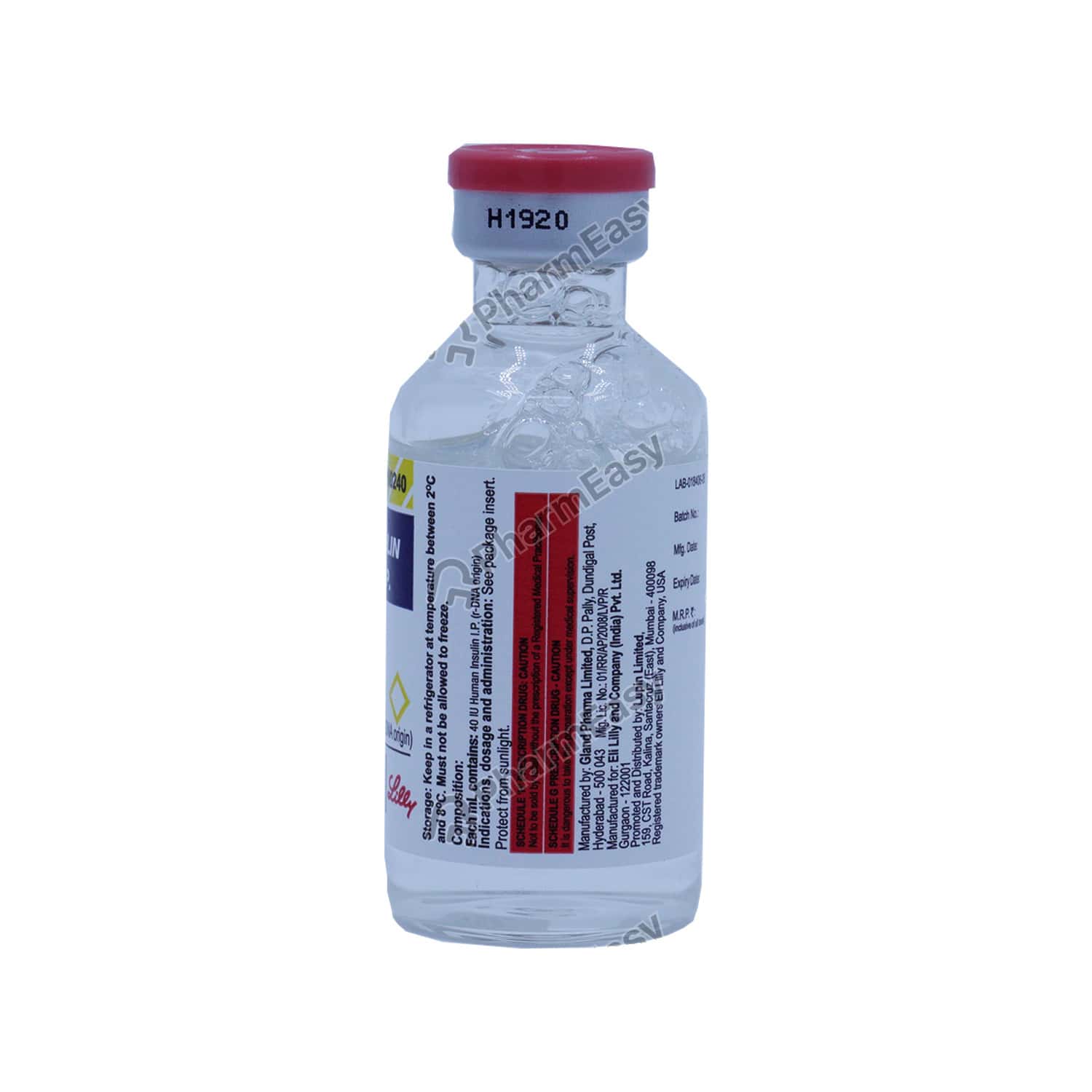 Huminsulin R 40iu Inj 10ml - Uses, Side Effects, Dosage, Composition & Price | PharmEasy