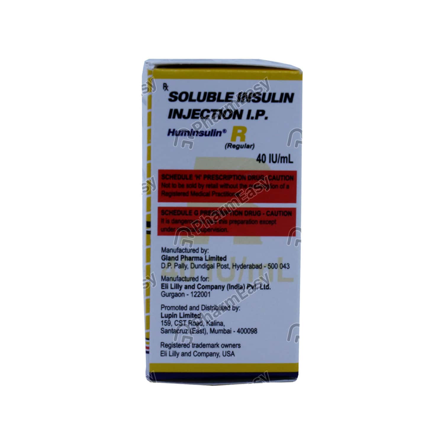 Huminsulin R 40iu Inj 10ml - Uses, Side Effects, Dosage, Composition & Price | PharmEasy