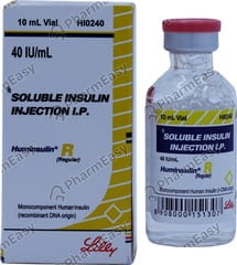 Huminsulin R 40 IU/ML Solution For Injection (10): Uses, Side Effects ...