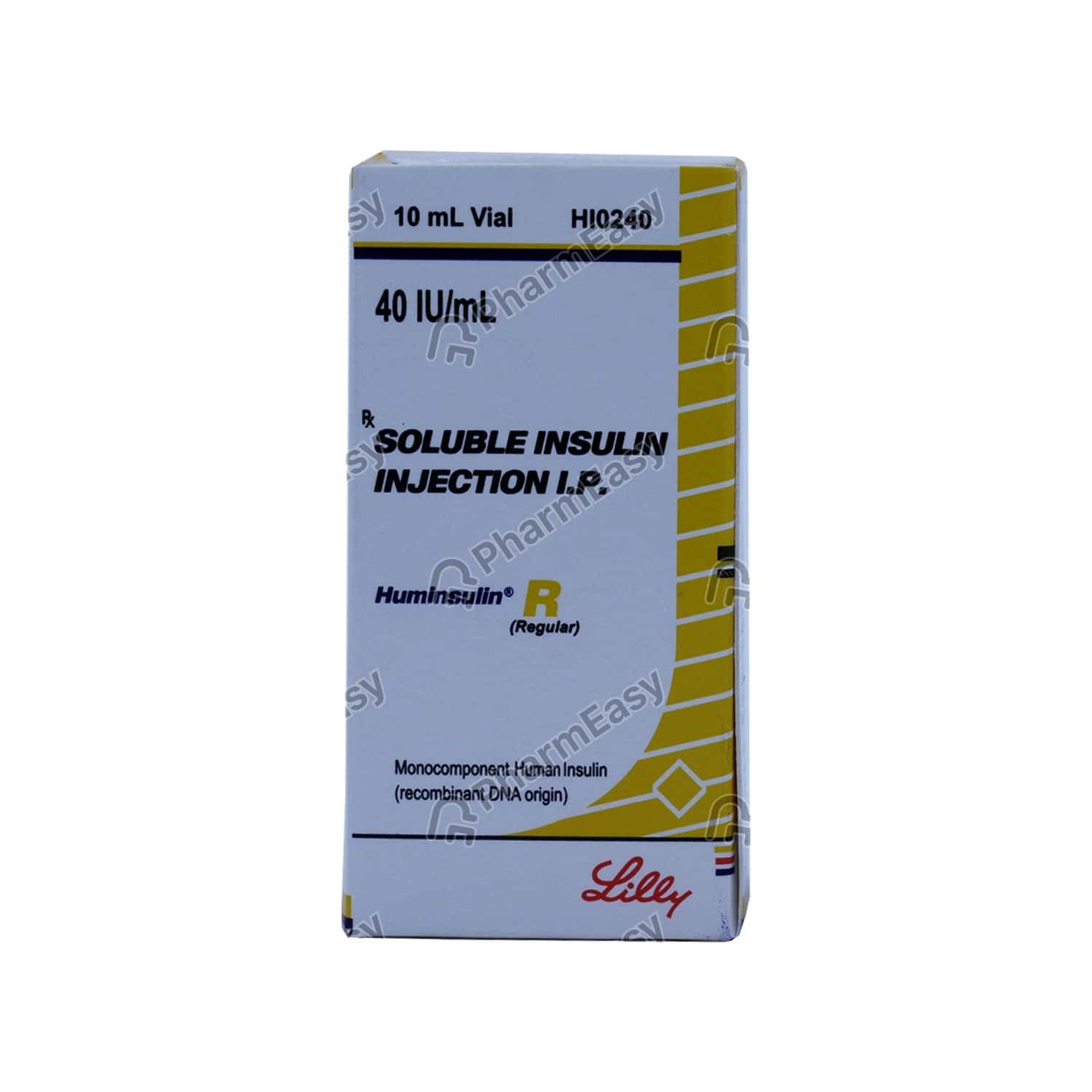 Huminsulin R 40 IU/ML Solution For Injection (10) - Uses, Side Effects, Dosage, Composition ...