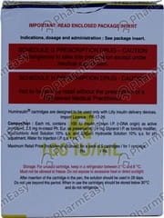 Huminsulin R 100 IU/ML Solution For Injection (3): Uses, Side Effects ...
