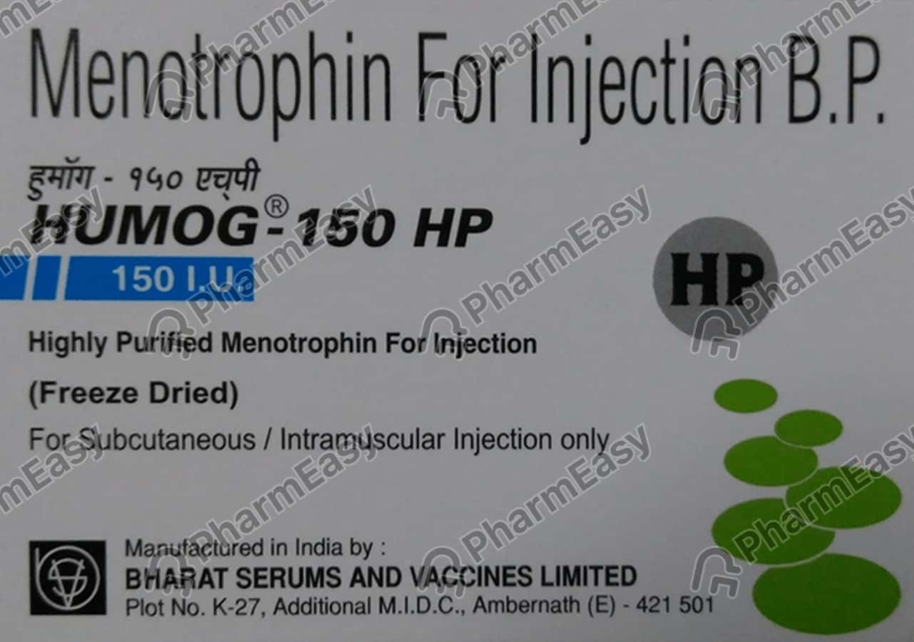 Humog 150 IU Powder For Injection (1): Uses, Side Effects, Price ...