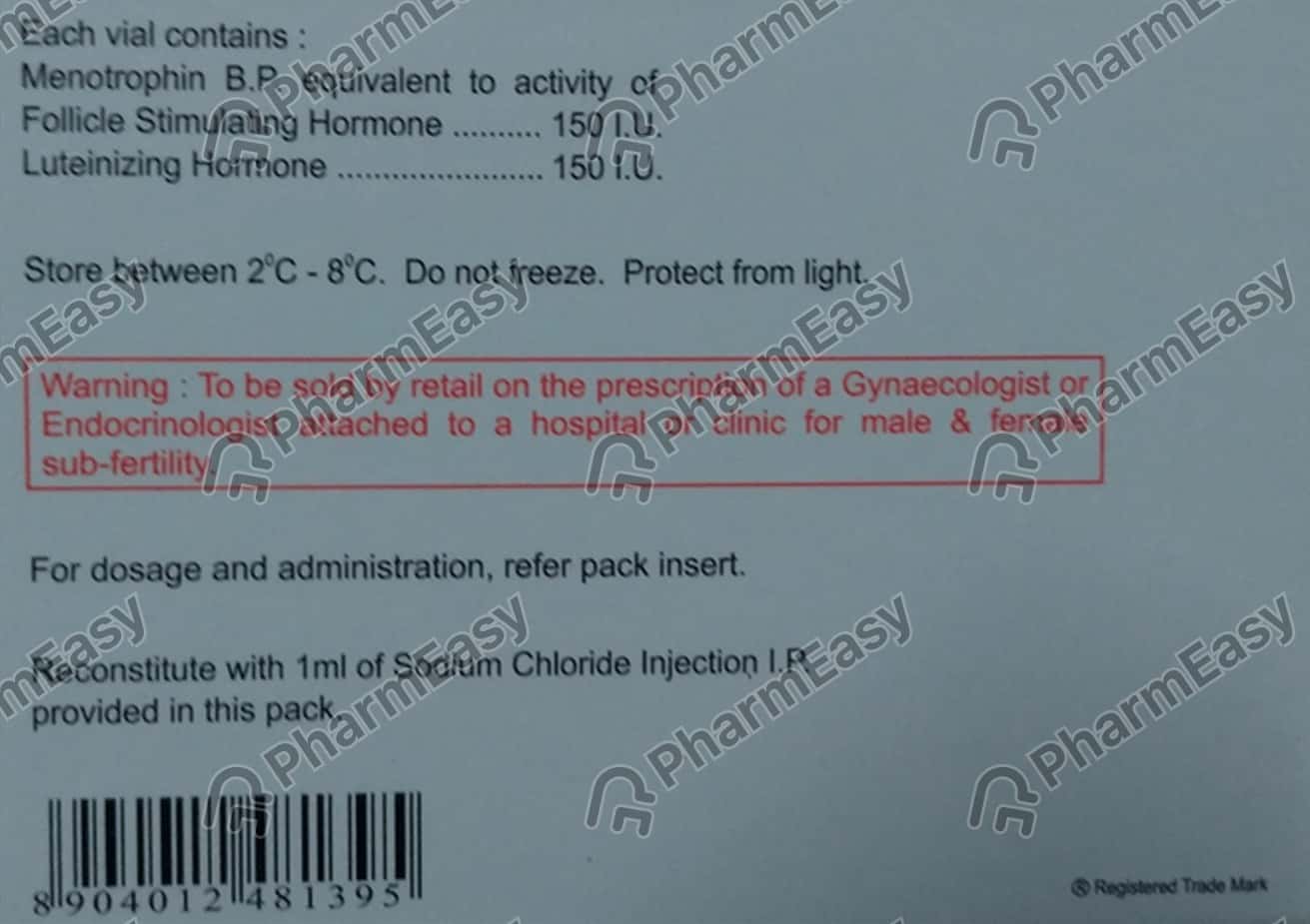 Humog 150 IU Powder For Injection (1): Uses, Side Effects, Price ...