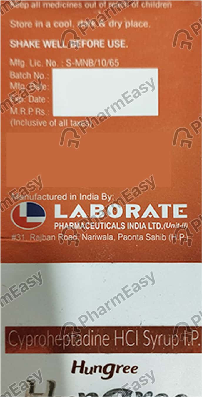 Hungree 2 MG/5ML Syrup (200): Uses, Side Effects, Price & Dosage ...