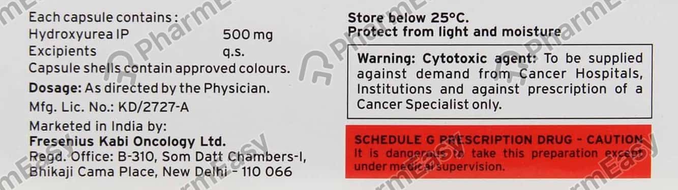 Hydab 500 MG Capsule (10): Uses, Side Effects, Price & Dosage | PharmEasy