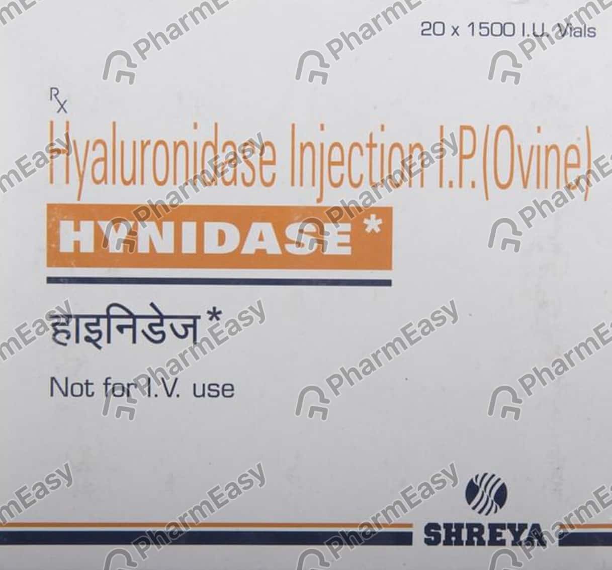 Buy Hynidase 1500 IU Powder For Injection (1) Online at Flat 15% OFF ...