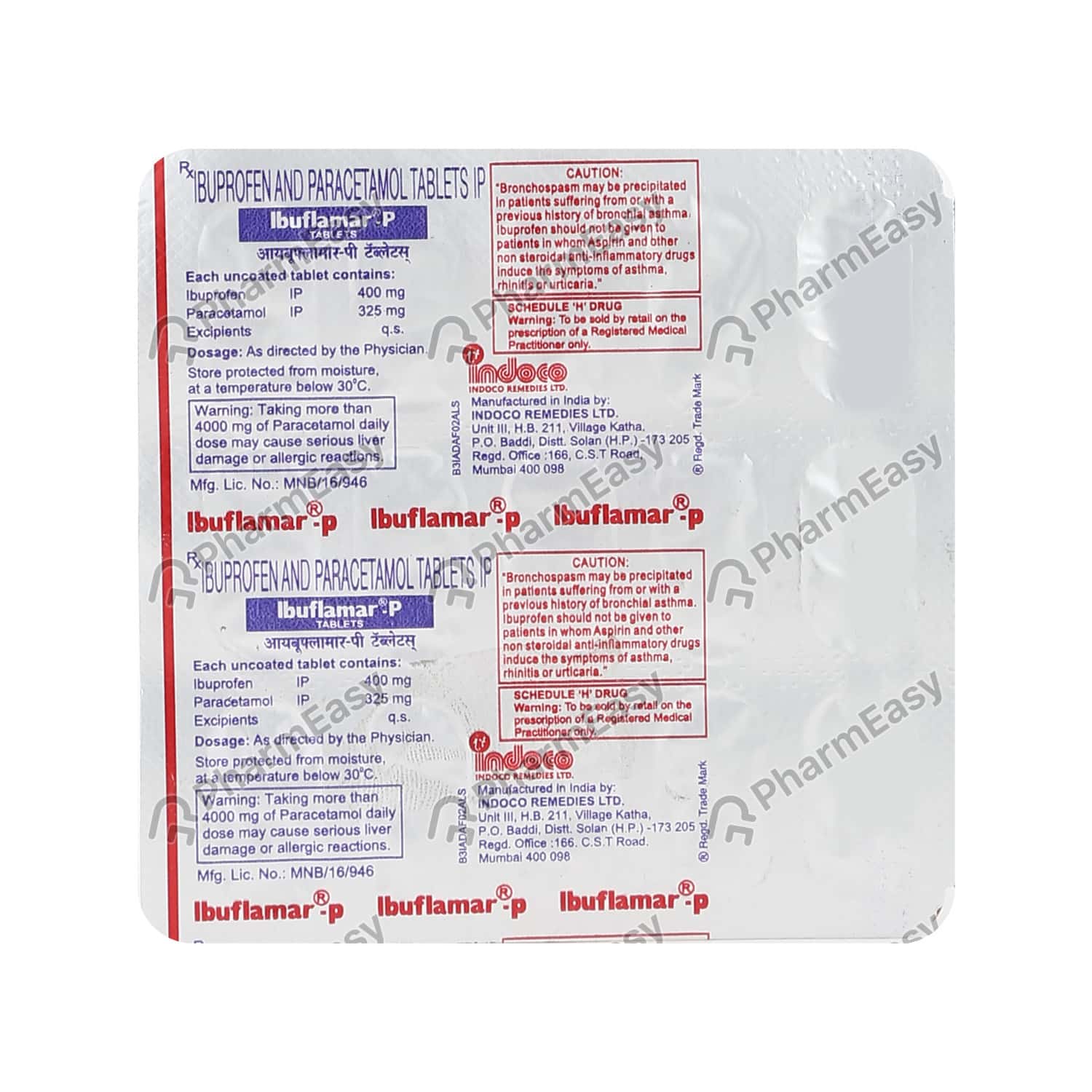 Ibuflamar P Tablet (15) - Uses, Side Effects, Dosage, Composition ...