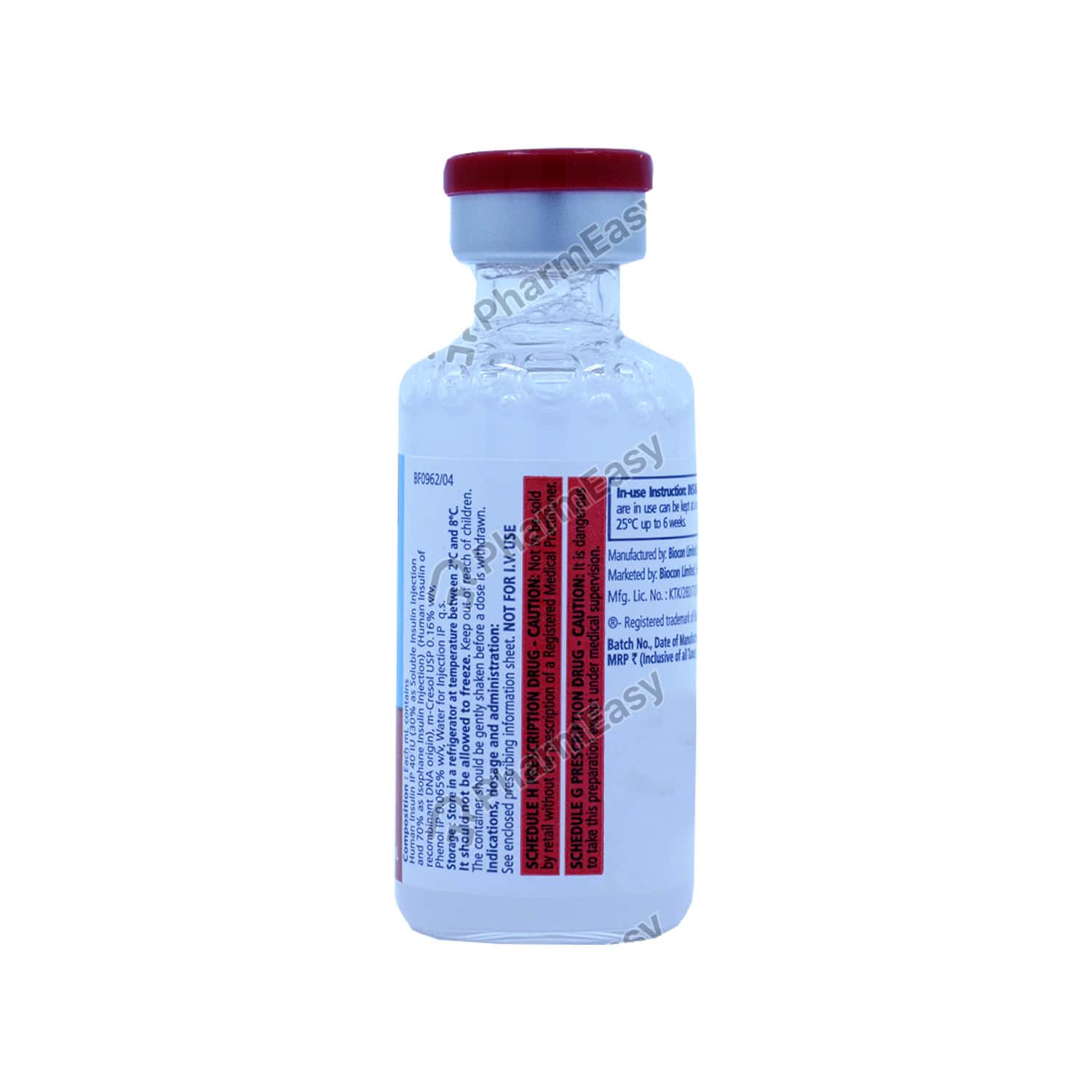 Insugen 30/70 40iu Injection 10ml - Uses, Side Effects, Dosage ...