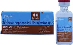 Insugen 40 IU/ML Solution For Injection (10): Uses, Side Effects, Price ...