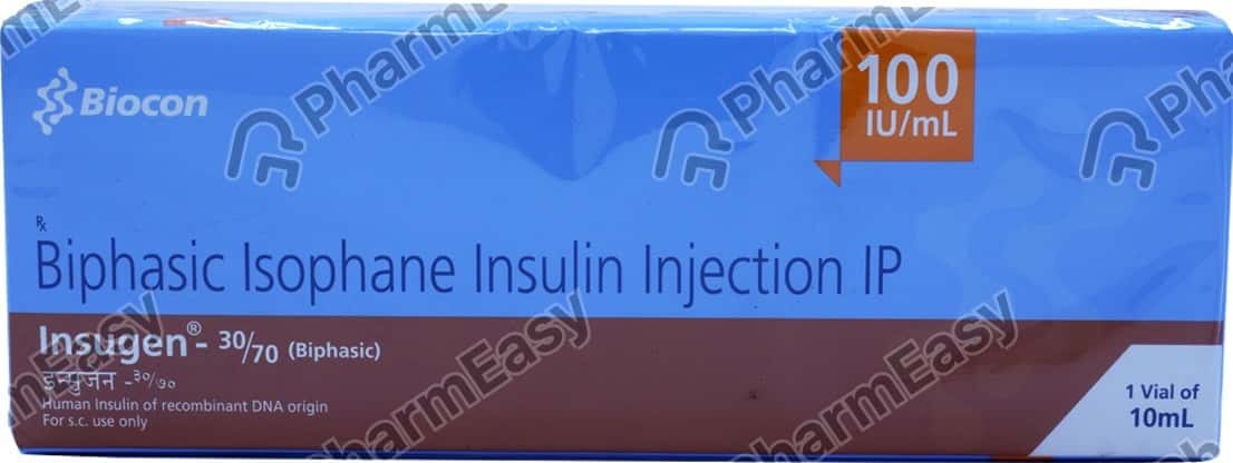 Insugen 100 IU/ML Injection (10): Uses, Side Effects, Price & Dosage ...