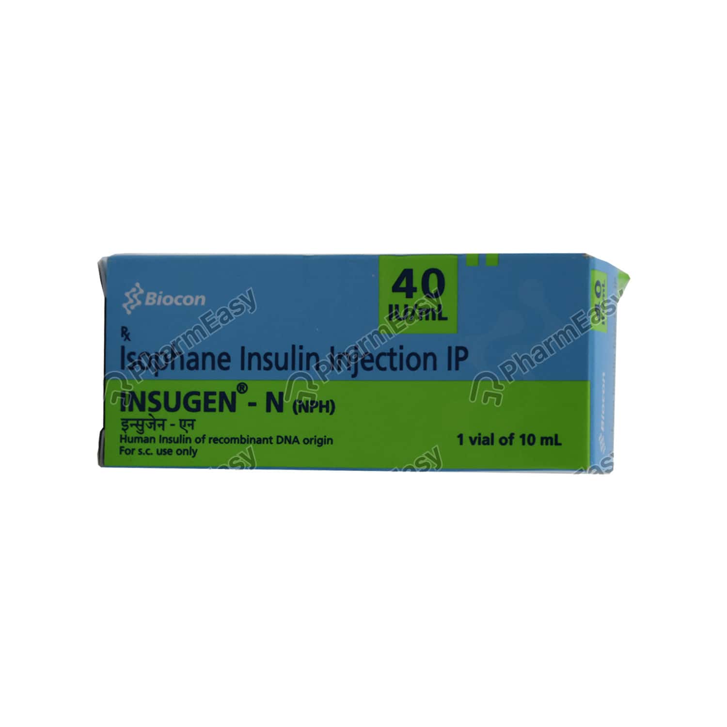 Insugen N 40 IU Injection (10) - Uses, Side Effects, Dosage, Composition & Price | PharmEasy