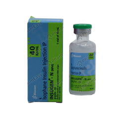 Insugen N 40 IU Injection (10) - Uses, Side Effects, Dosage, Composition & Price | PharmEasy