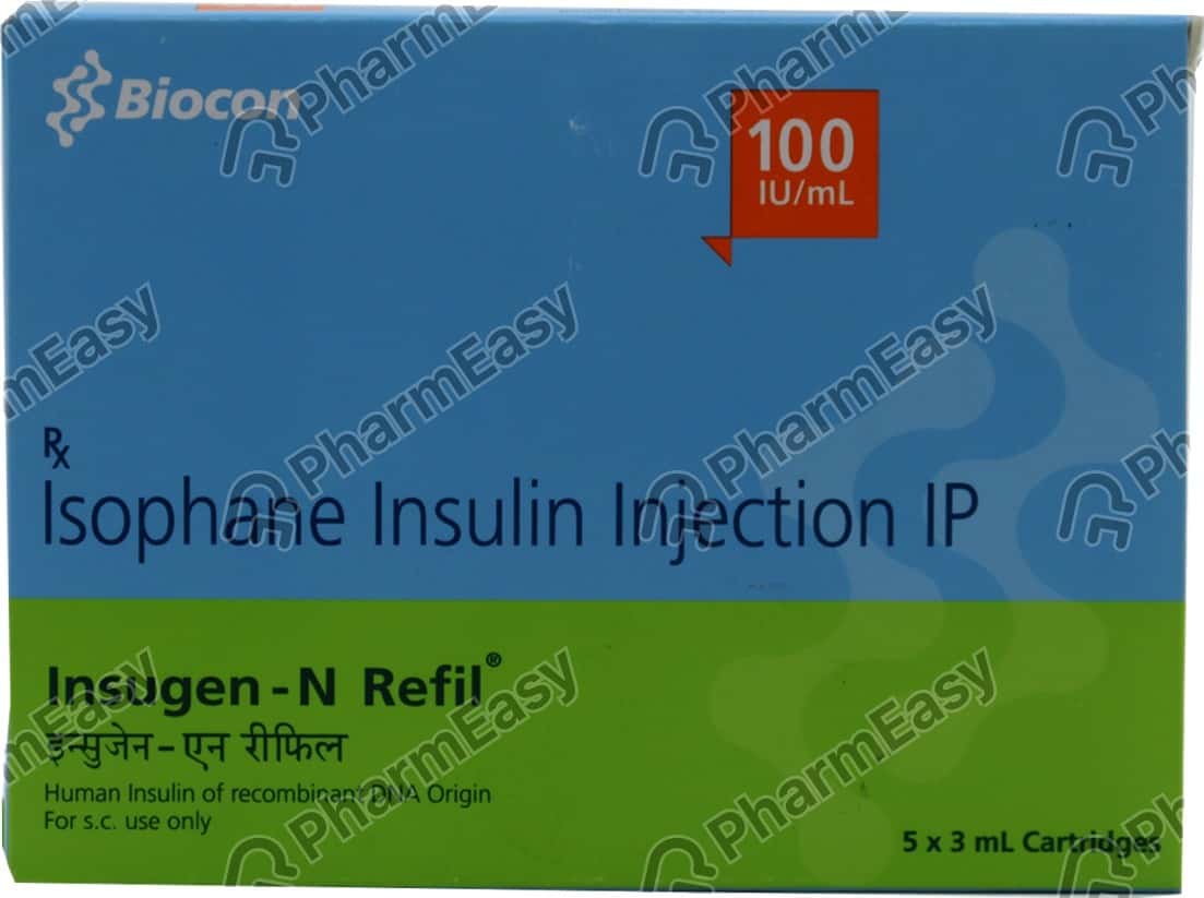 Insugen N 100 IU/ML Suspension For Injection (3): Uses, Side Effects ...