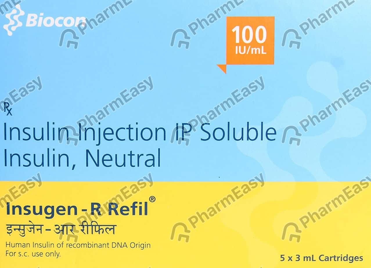 Insugen R 100 IU/ML Solution For Injection (3): Uses, Side Effects ...