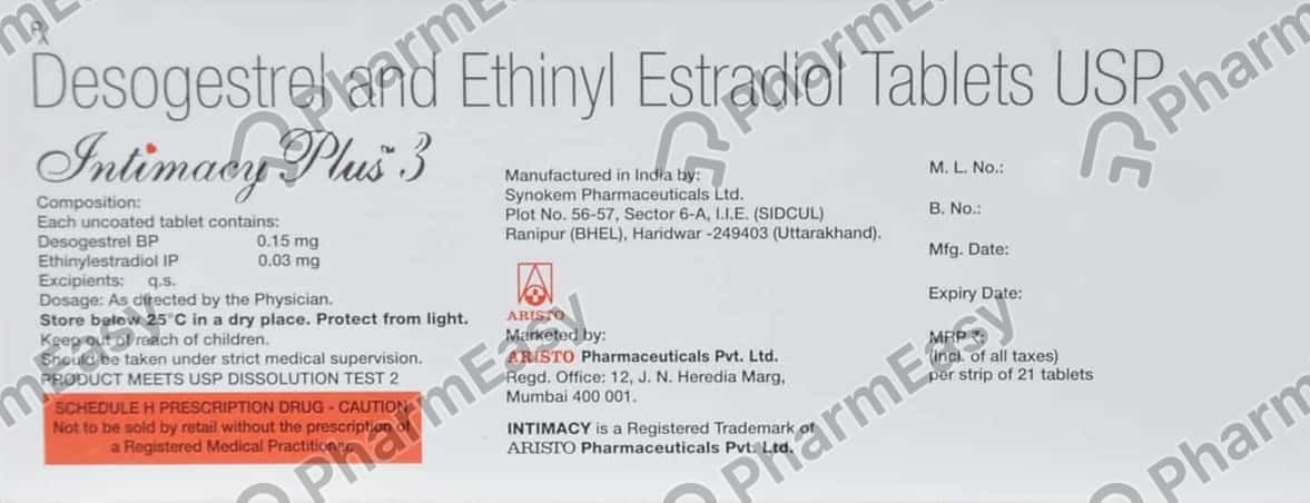 Intimacy Plus 3 Strip Of 21 Tablets: Uses, Side Effects, Price & Dosage ...