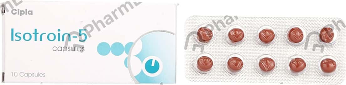 Isotroin 5 MG Capsule (10): Uses, Side Effects, Price & Dosage | PharmEasy