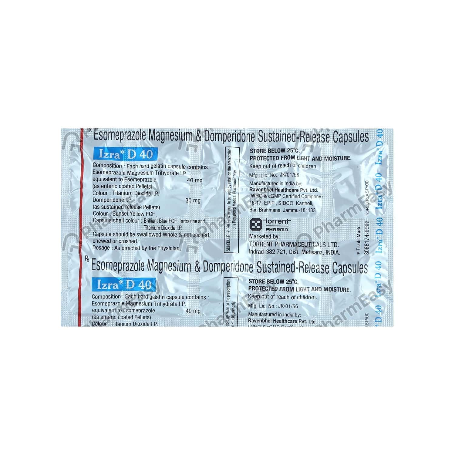 Buy Izra D 40mg Strip Of 10 Capsules Online at Flat 18% OFF* | PharmEasy