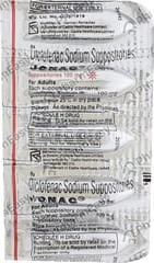 Jonac 100 MG Rectal Suppository (5): Uses, Side Effects, Price & Dosage ...