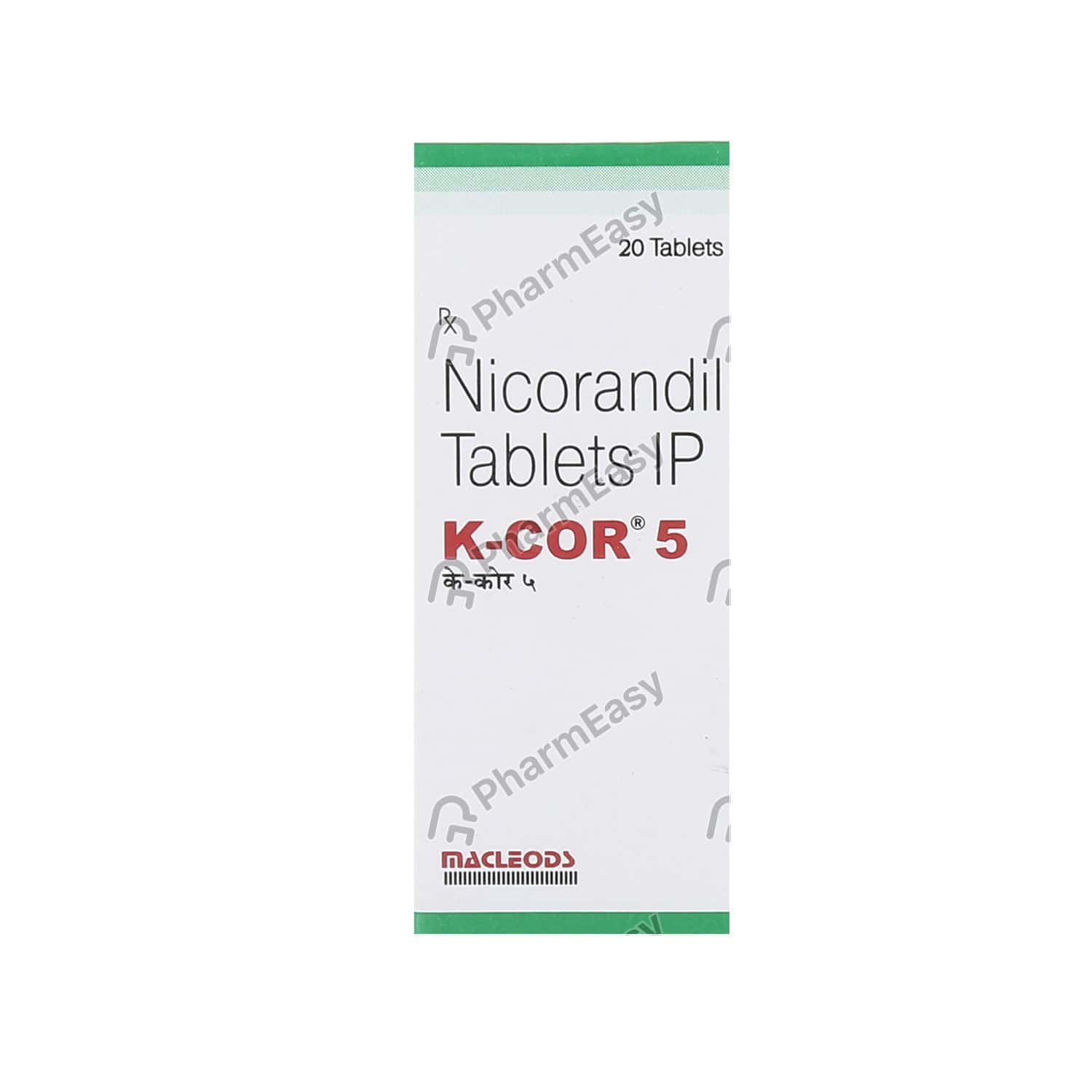 Buy K Cor 5 MG Tablet (20) Online at Flat 18% OFF* | PharmEasy