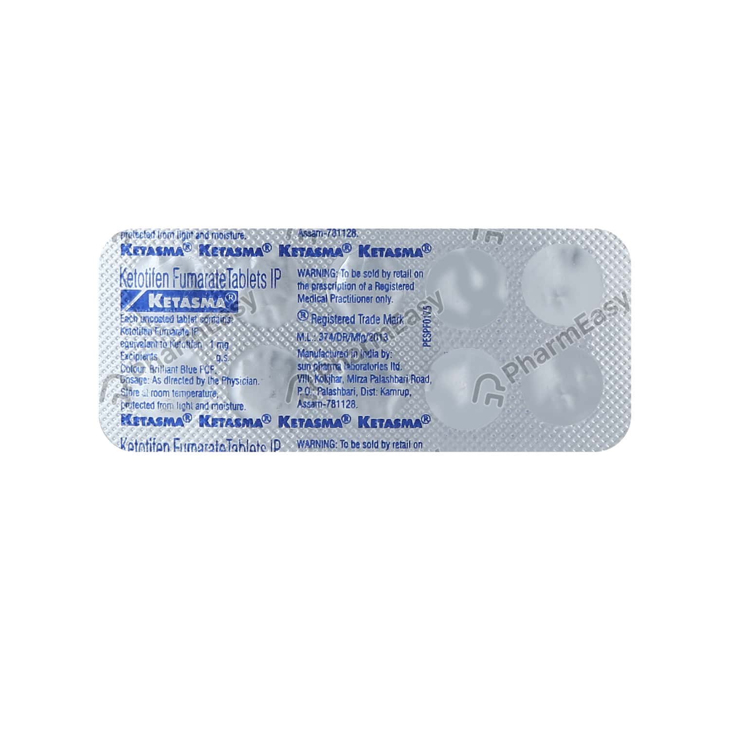 Buy Ketasma 1mg Tablet Online at Flat 18% OFF* | PharmEasy