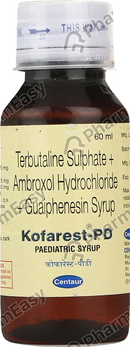 Kofarest Pd Bottle Of 60ml Syrup: Uses, Side Effects, Price & Dosage ...