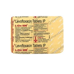 L Cin 500 MG Tablet (10) - Uses, Side Effects, Dosage, Composition ...
