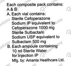 Lactagard 1.5gm Dry Vial Of 1 Powder For Injection: Uses, Side Effects ...